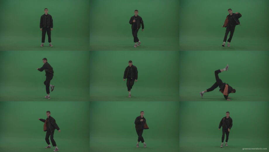 break dance greenscreen HD, 4K, 8K video clips —Green Screen Stock