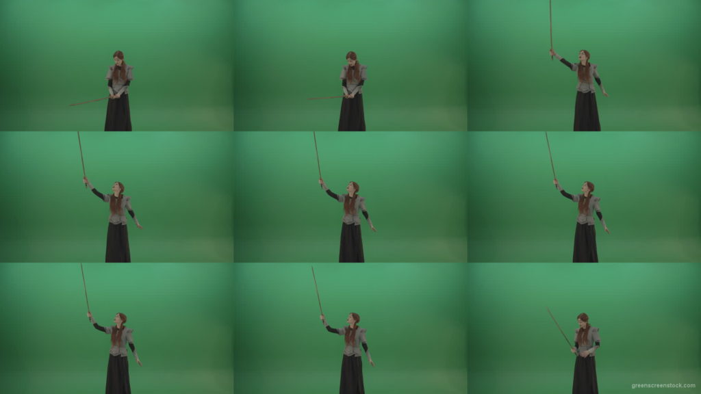 sword greenscreen HD, 4K, 8K video clips —Green Screen Stock