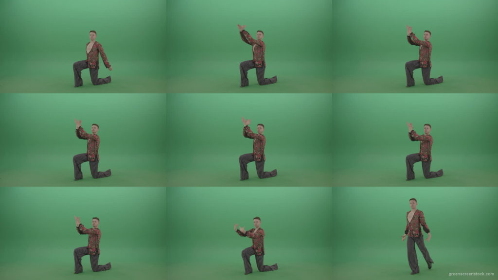 Dancer greenscreen HD, 4K, 8K video clips —Green Screen Stock