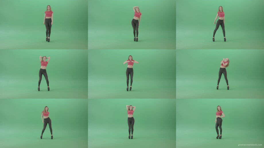 Dancer greenscreen HD, 4K, 8K video clips —Green Screen Stock